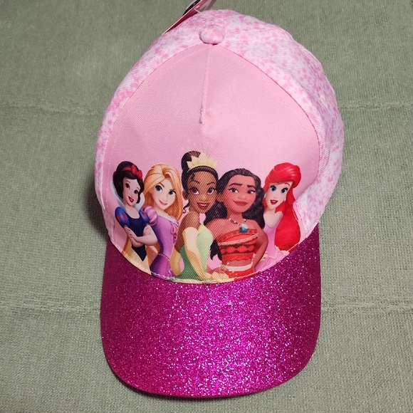 Disney | Accessories | Disney Princess Glittery Pink Cap | Poshmark